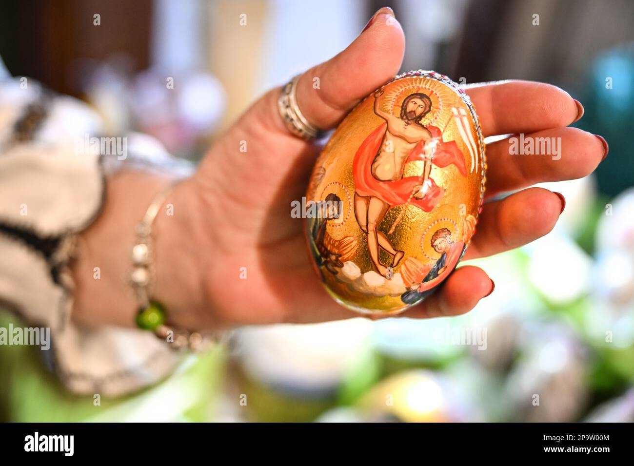 11 March 2023, Baden-Württemberg, Wangen im Allgäu: Artist Liliana ...