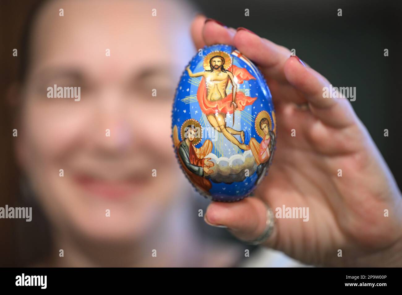 11 March 2023, Baden-Württemberg, Wangen im Allgäu: Artist Liliana ...