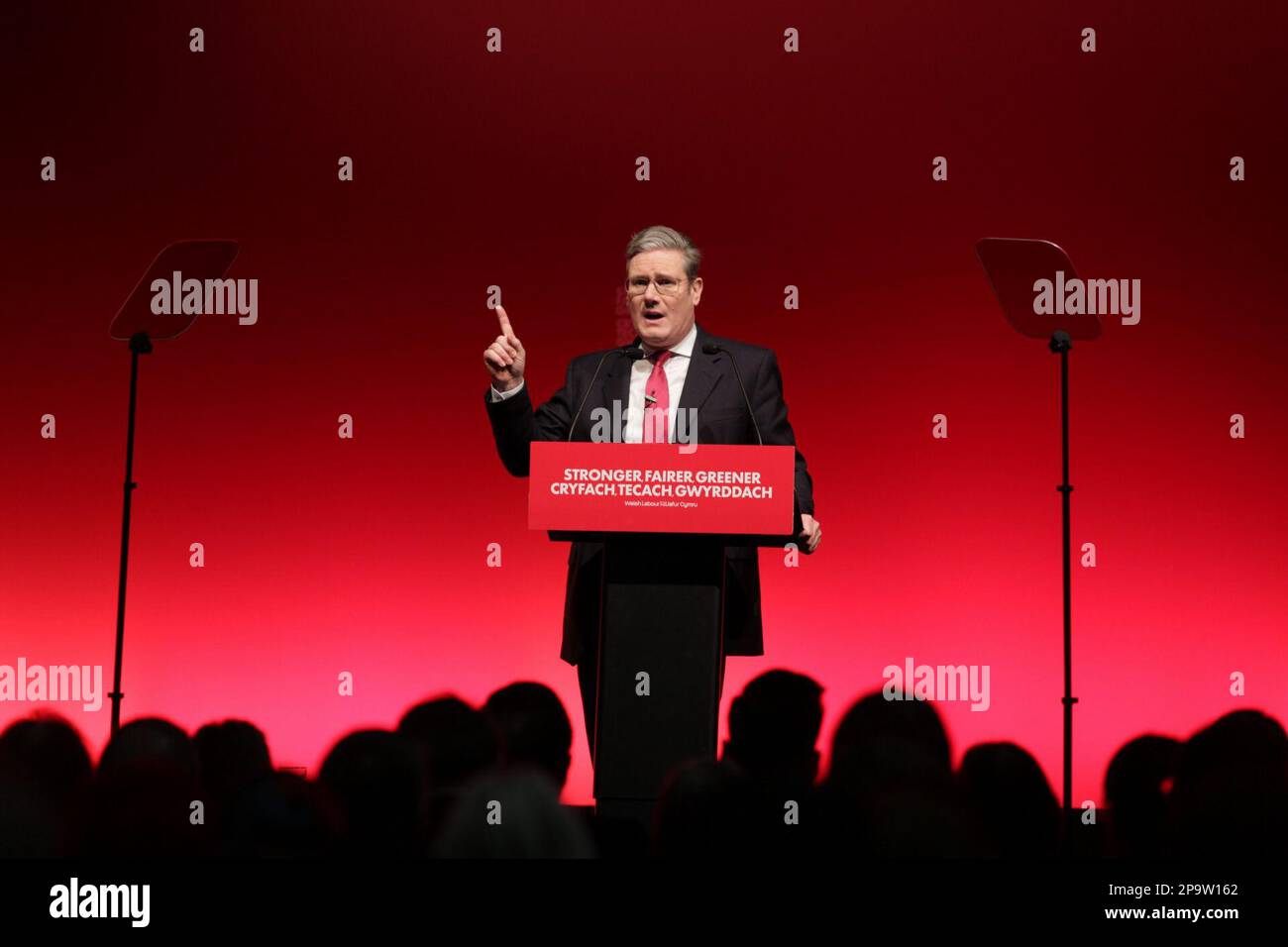 Keir Starmer, Leader of the Labour Party delivers a speech to Welsh ...