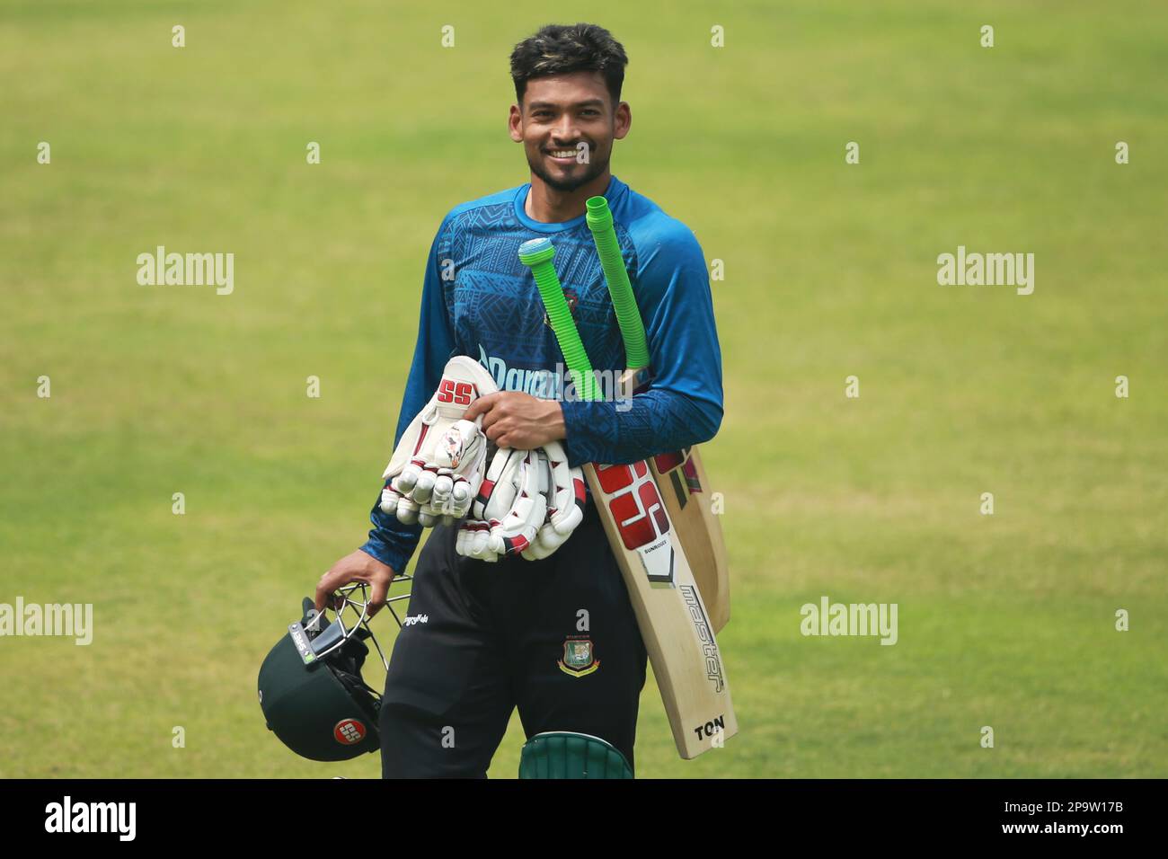 Nazmul Hasan Shanto as Bangladesh T20 Cricket Team attends practice ...