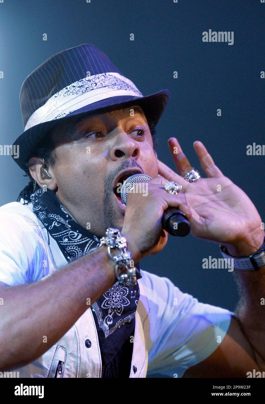 Jamaican singer Shaggy performs during his concert at the Blue Balls ...