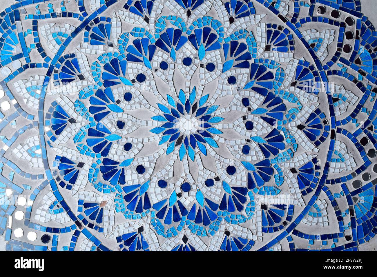 Vintage mosiac art texture background, blue texture Stock Photo - Alamy