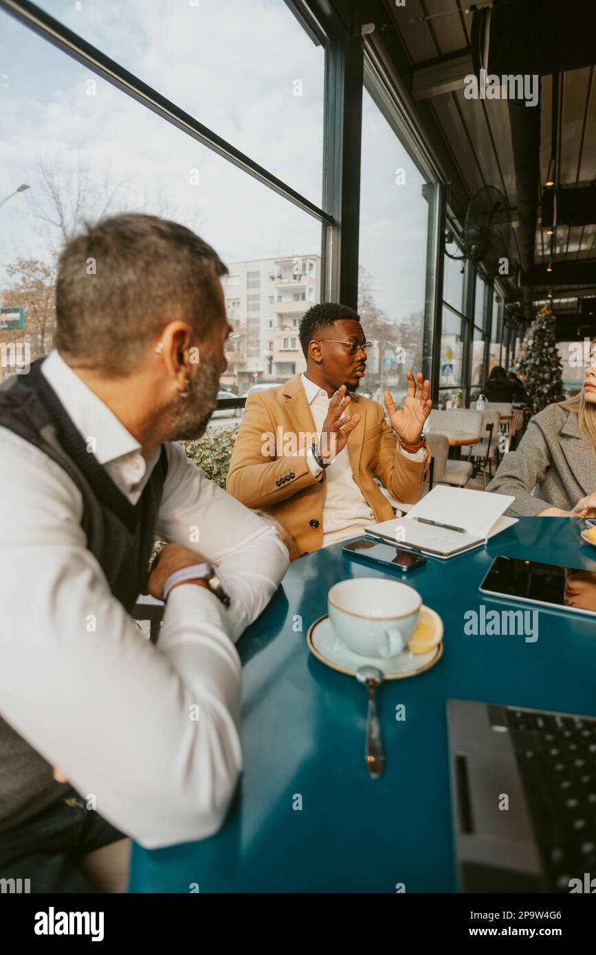 Explainging something hi-res stock photography and images - Alamy