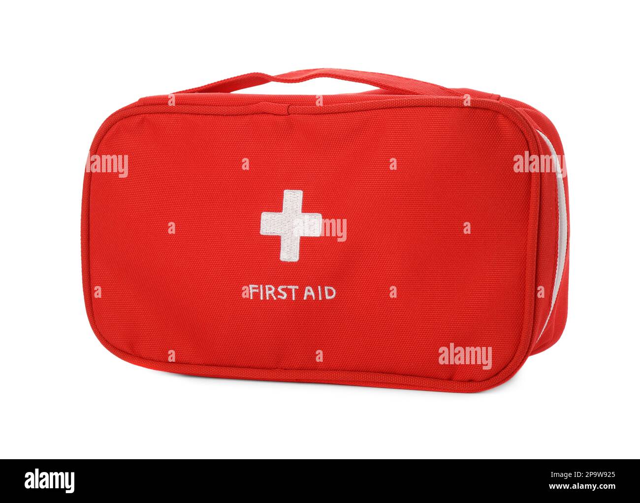 First aid kit bag on white background. Health care Stock Photo - Alamy