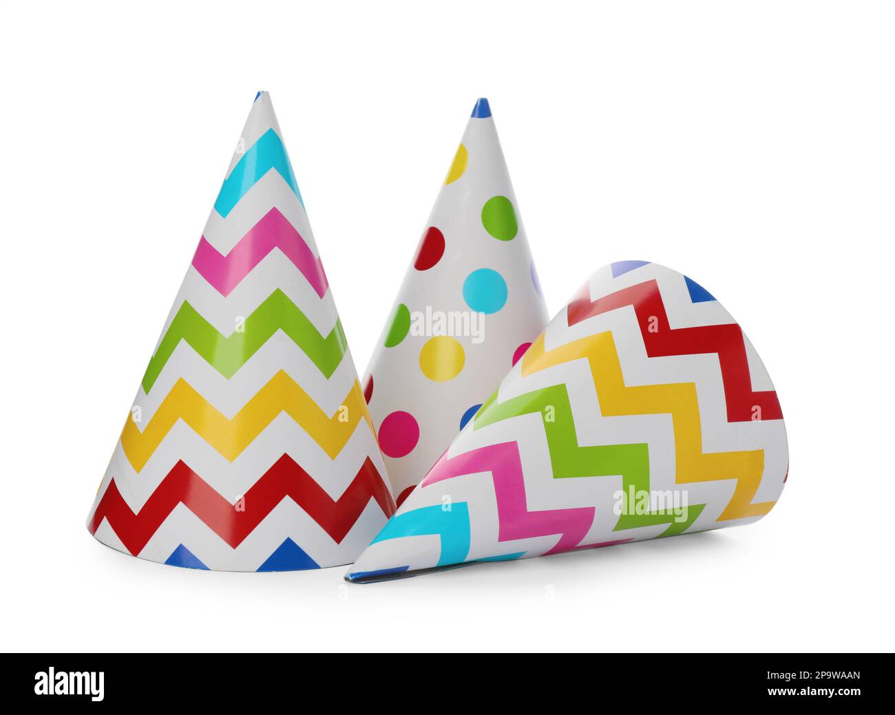Different bright party hats hi-res stock photography and images - Alamy
