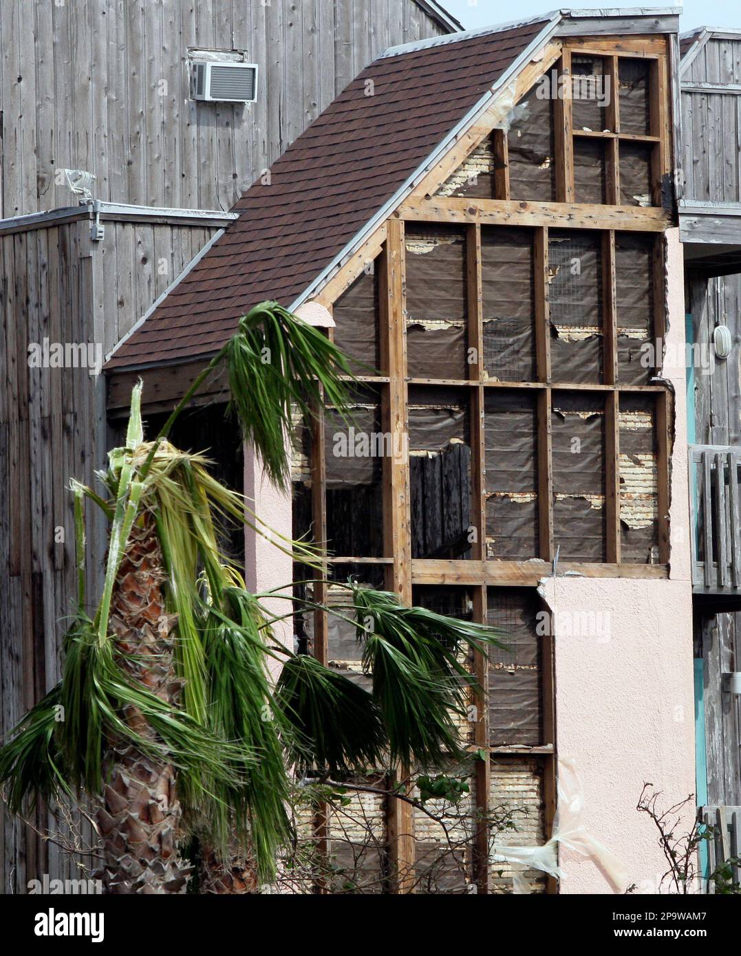 Damaged units at the Bahia Mar Resort are shown after Hurricane Dolly ...