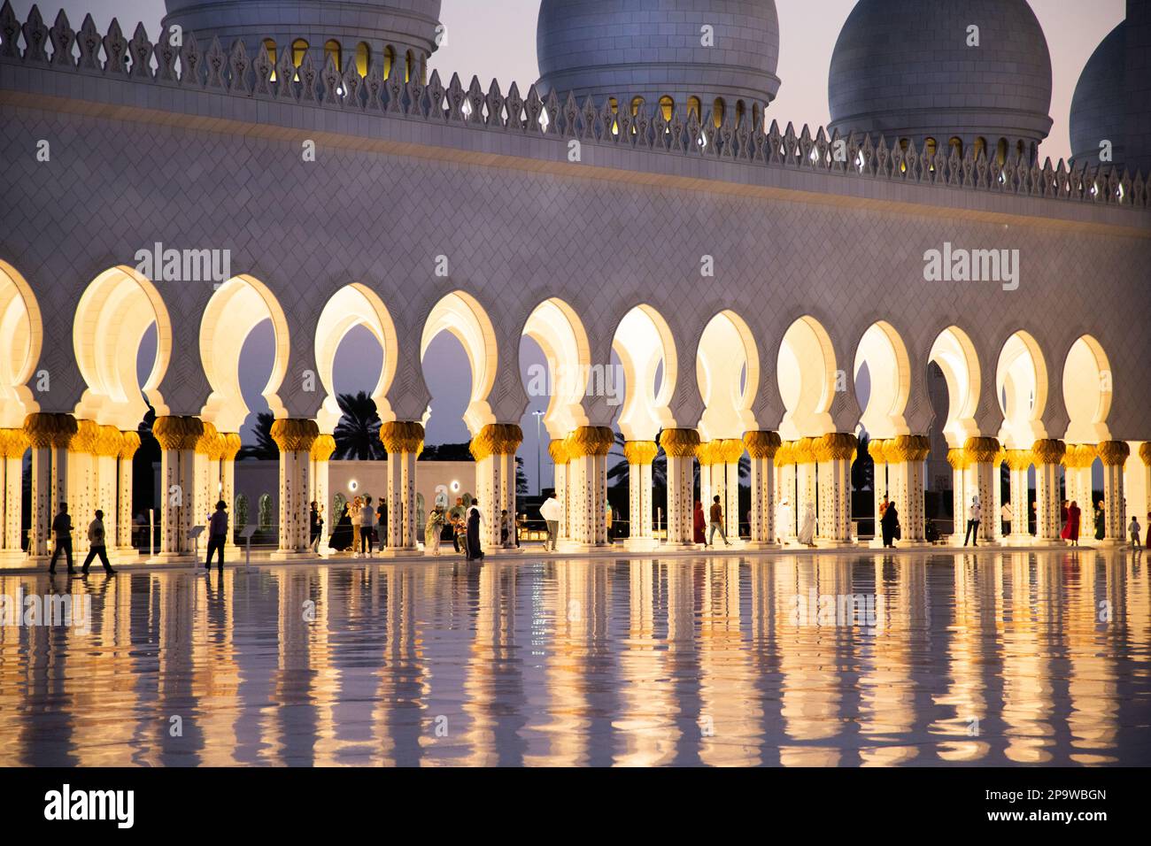 detail of Sheikh Zayed Grand Mosque in Abu Dhabi United Arab Emirates ...