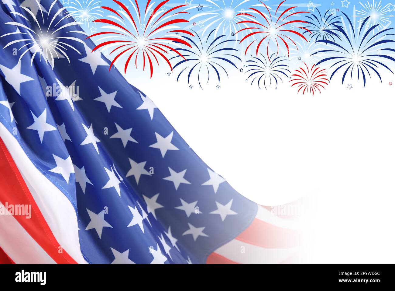4th of july - Independence Day of USA. American national flag and ...