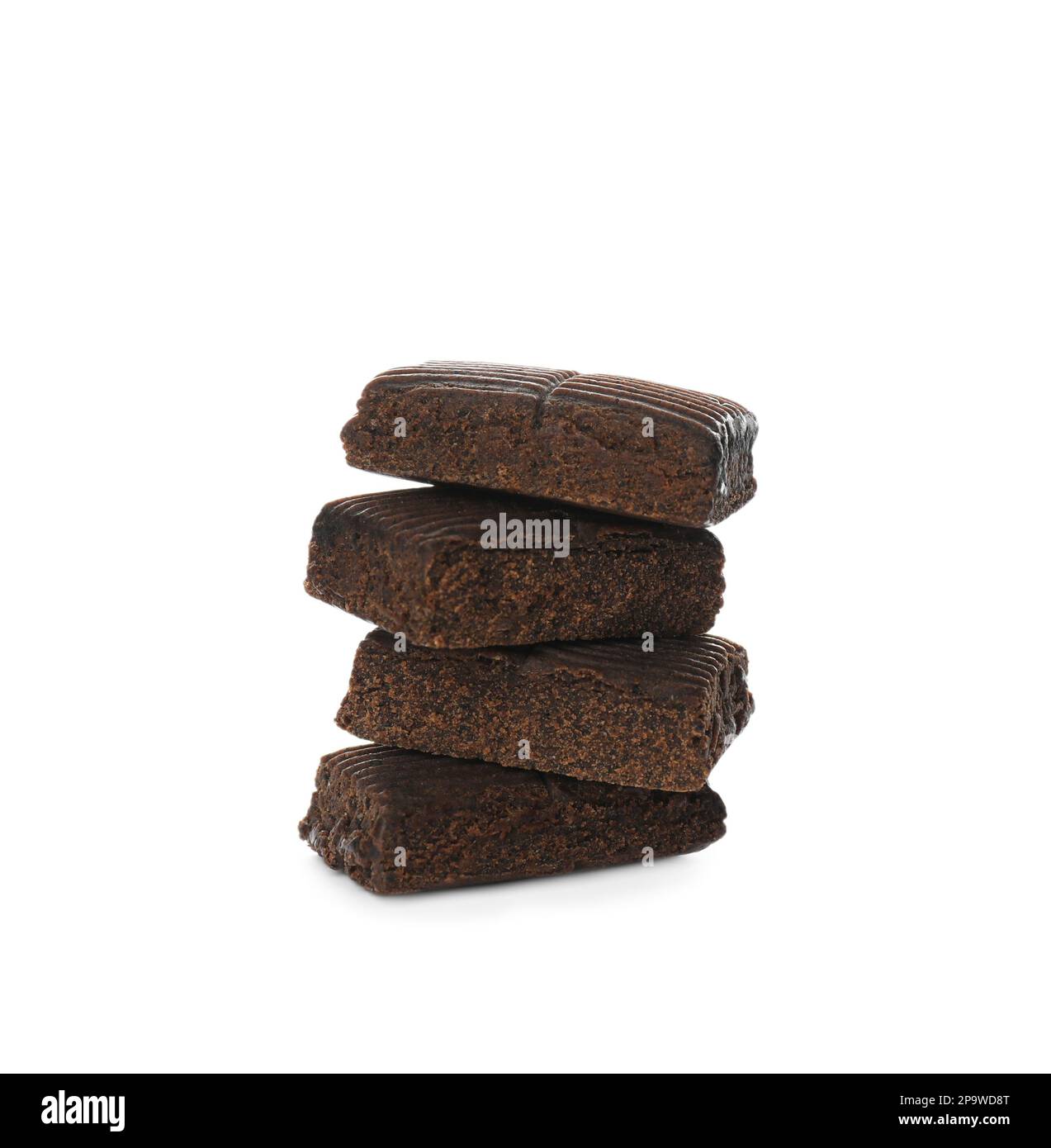 Stack of hematogen pieces on white background Stock Photo - Alamy