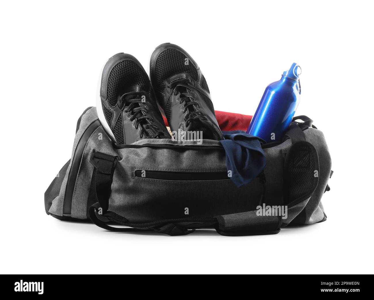 Gym bag open Cut Out Stock Images & Pictures - Alamy