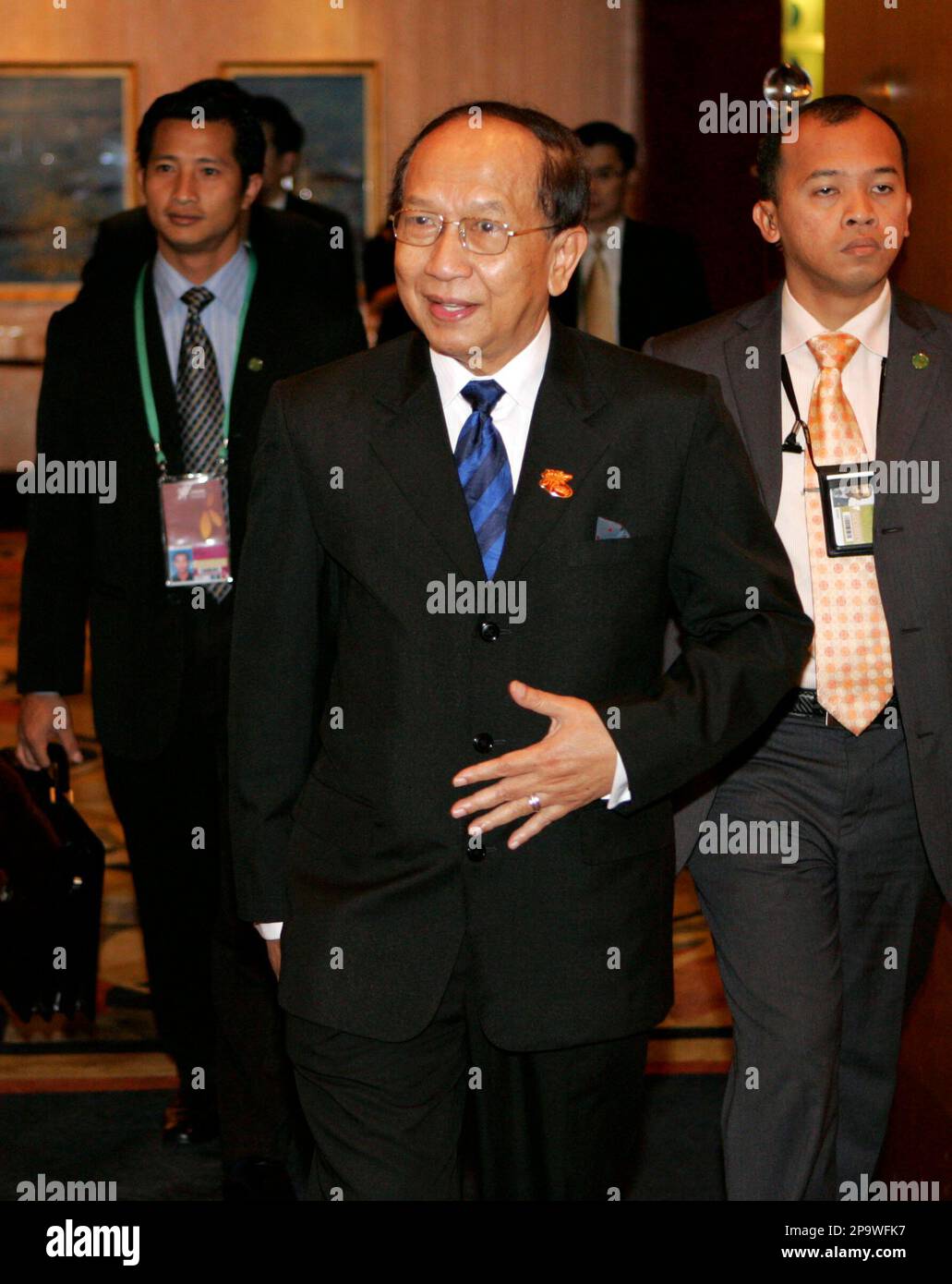 Foreign Minister of Malaysia Rais Yatim arrives at the ASEAN-Republic ...