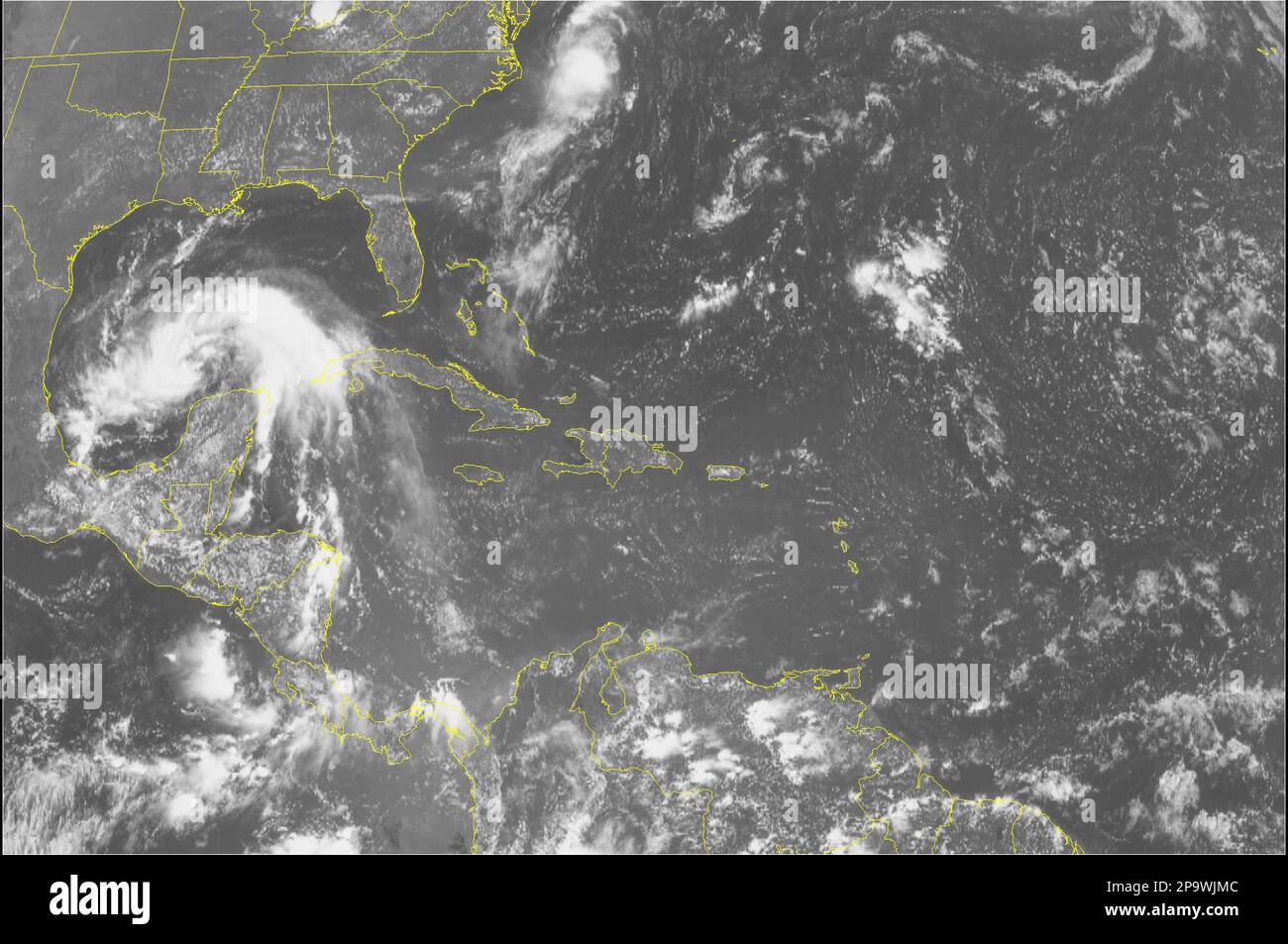 This NOAA satellite image taken Monday, July 21, 2008 at 01:15 PM EDT ...