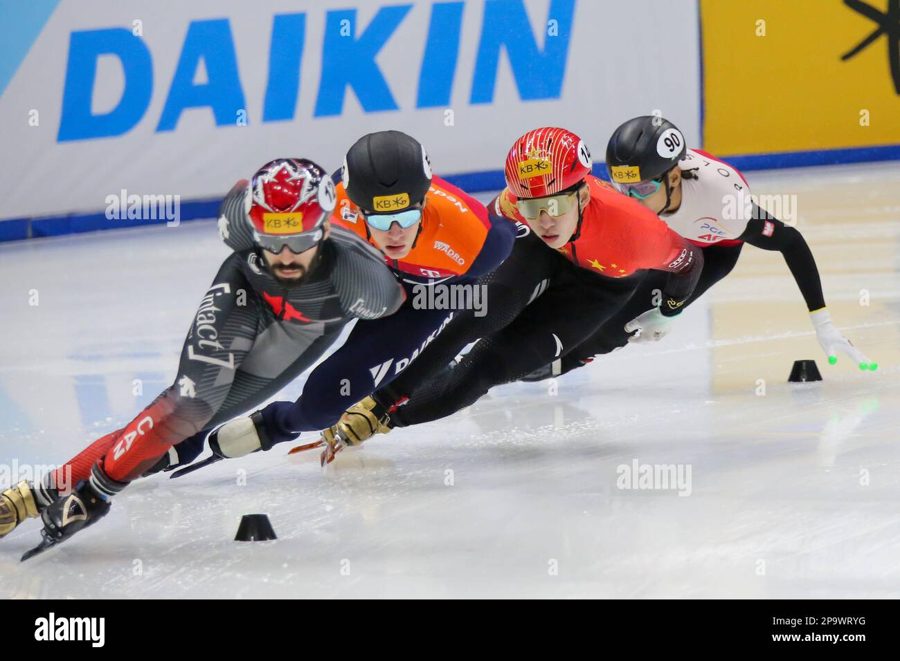 Seoul, South Korea. 11th Mar, 2023. Lin Xiaojun (2nd R) of China ...