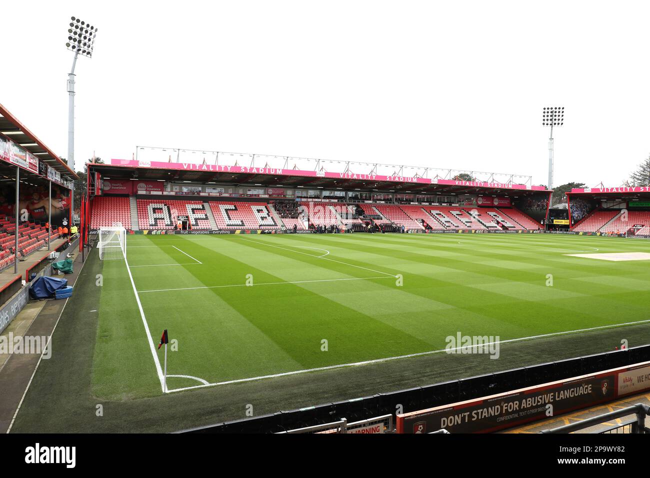 General view from inside the stadium before the Premier League match at ...