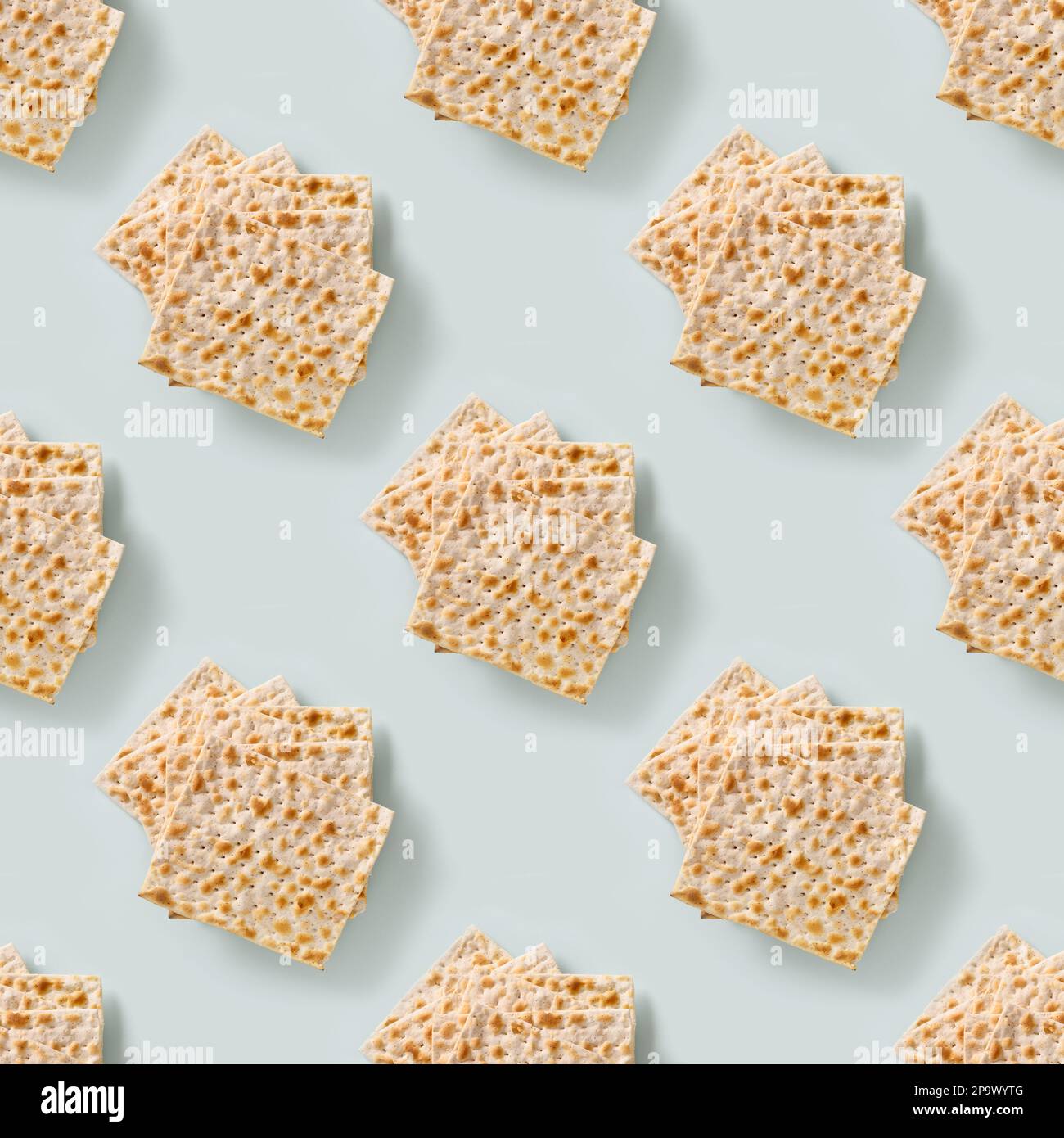 Seamless pattern of traditional Jewish kosher matzo for Passover on ...