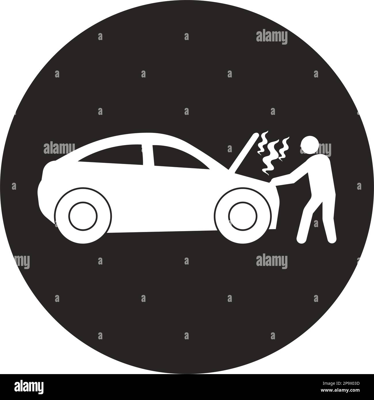 stuck car icon vector illustration symbol design Stock Vector Image ...