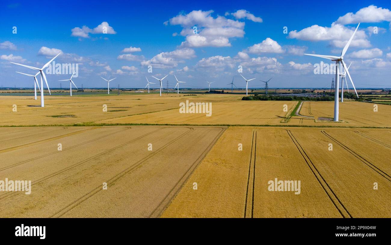 Windfarms in the UK Stock Photo - Alamy