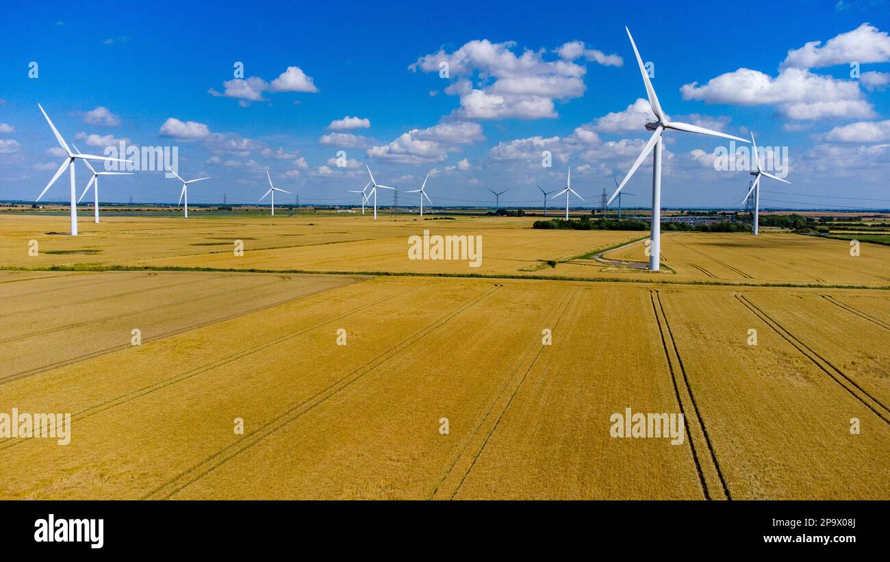 Windfarms in the UK Stock Photo - Alamy