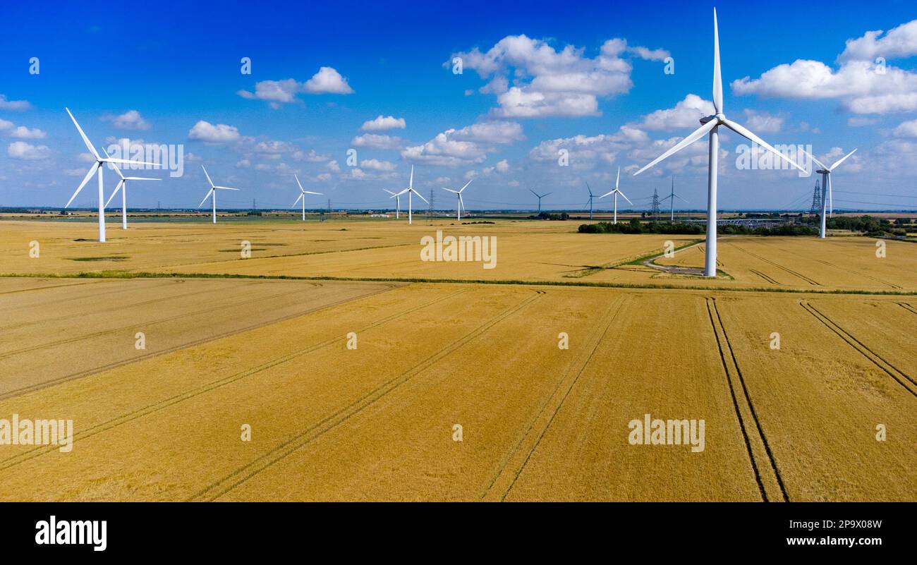 Windfarms in the UK Stock Photo - Alamy