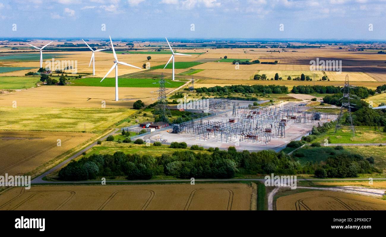 Windfarms in the UK Stock Photo - Alamy