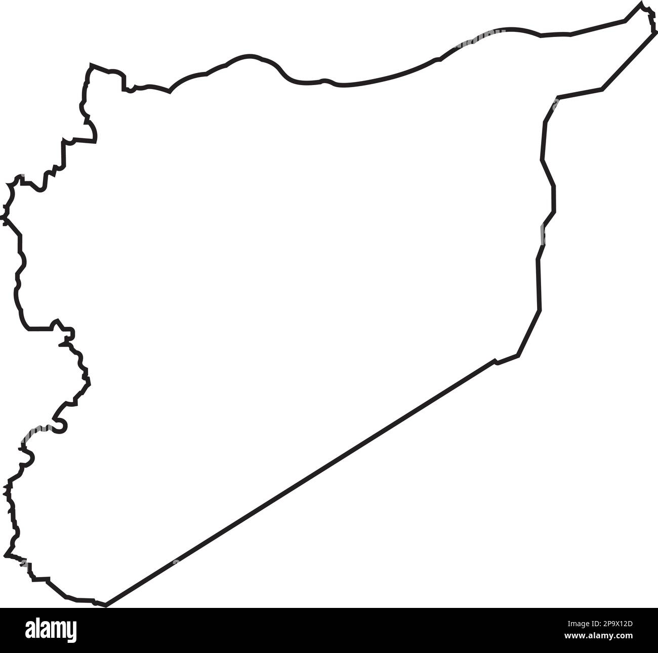 Syria map icon vector illustration symbol design Stock Vector Image ...