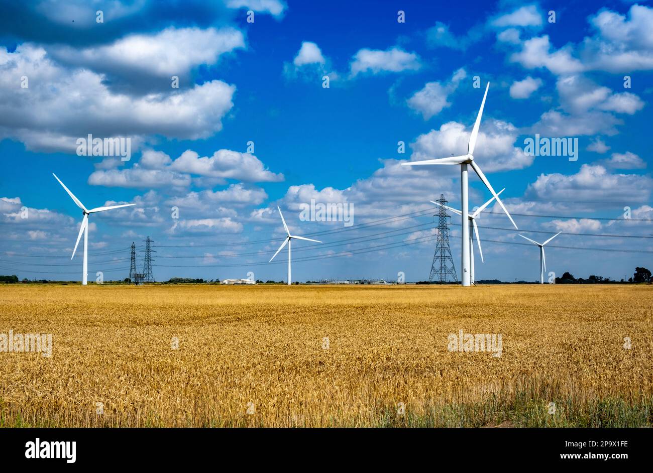 Windfarms in the UK Stock Photo - Alamy