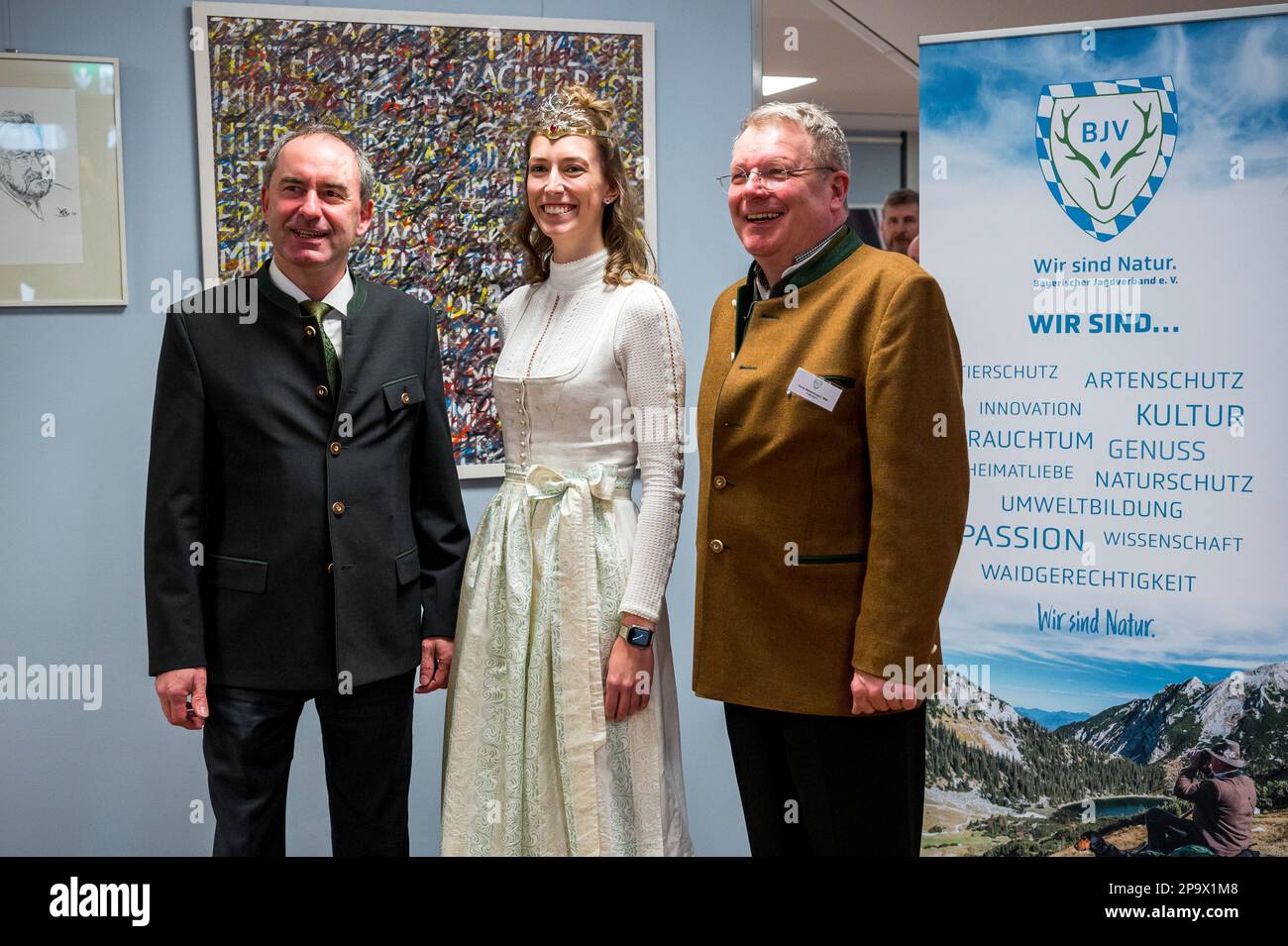 Hof, Germany. 11th Mar, 2023. Hubert Aiwanger (Free Voters, l-r ...