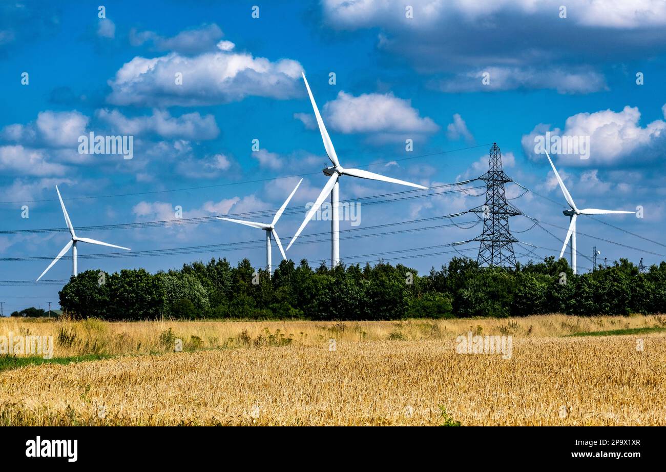 Windfarms in the UK Stock Photo - Alamy