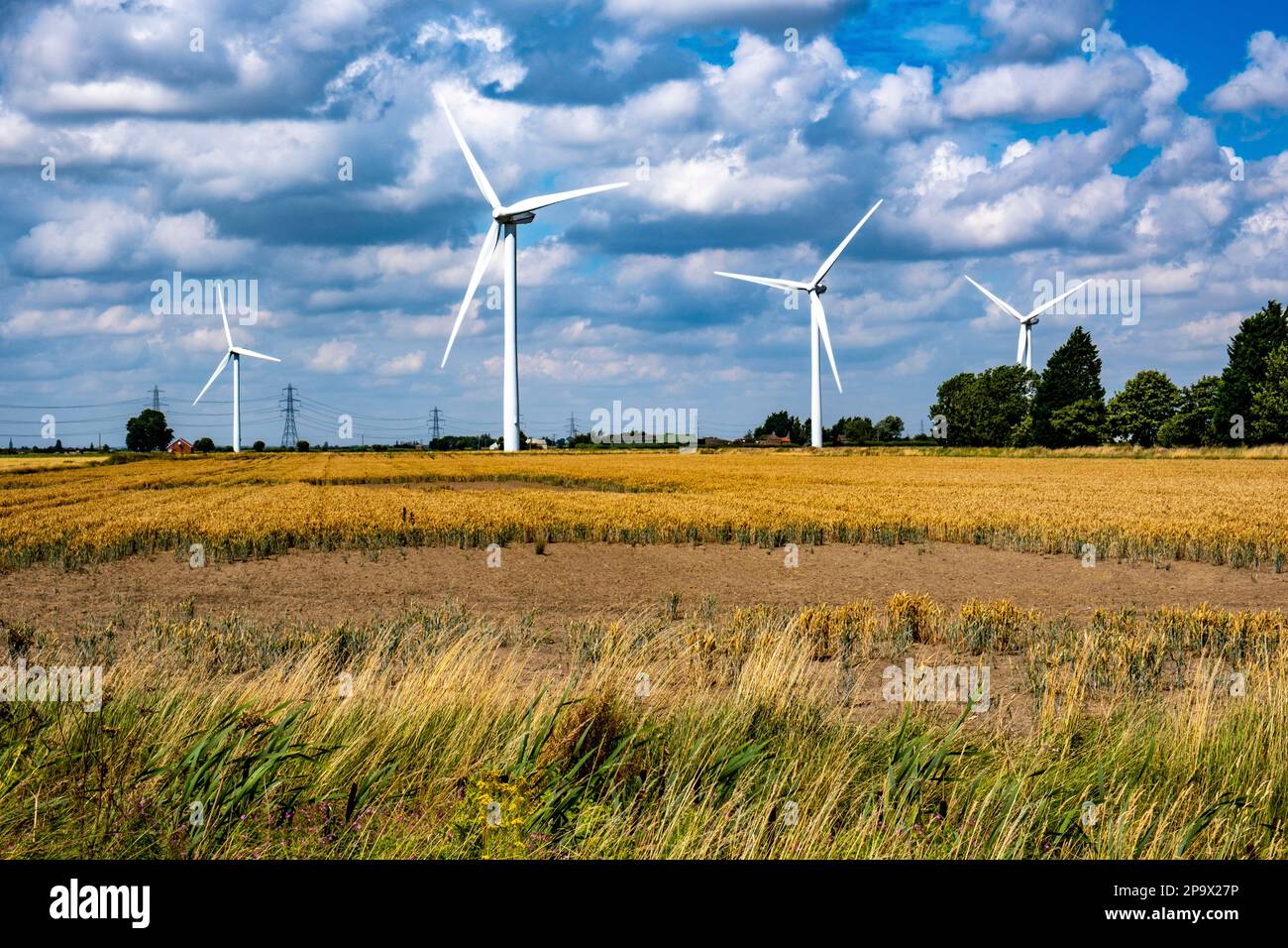 Windfarms in the UK Stock Photo - Alamy