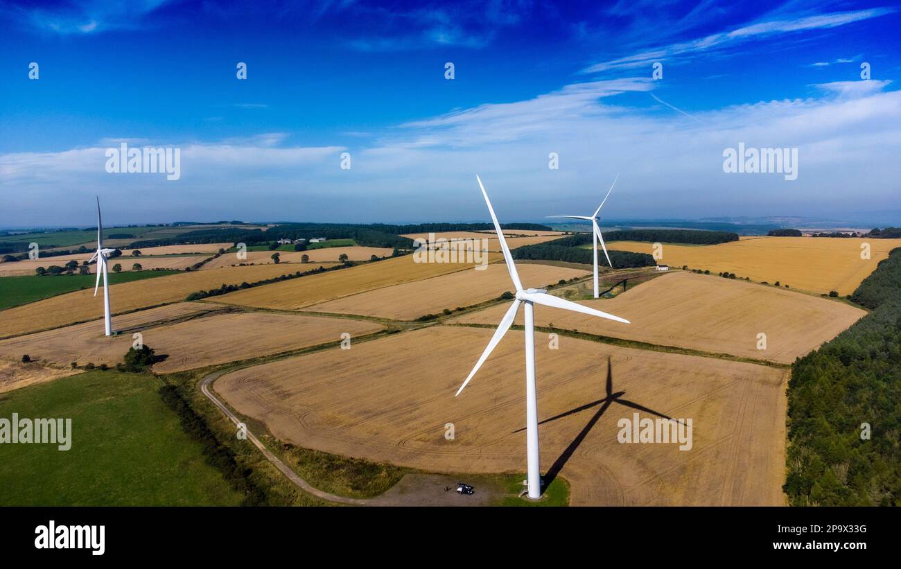 Windfarms in the UK Stock Photo - Alamy