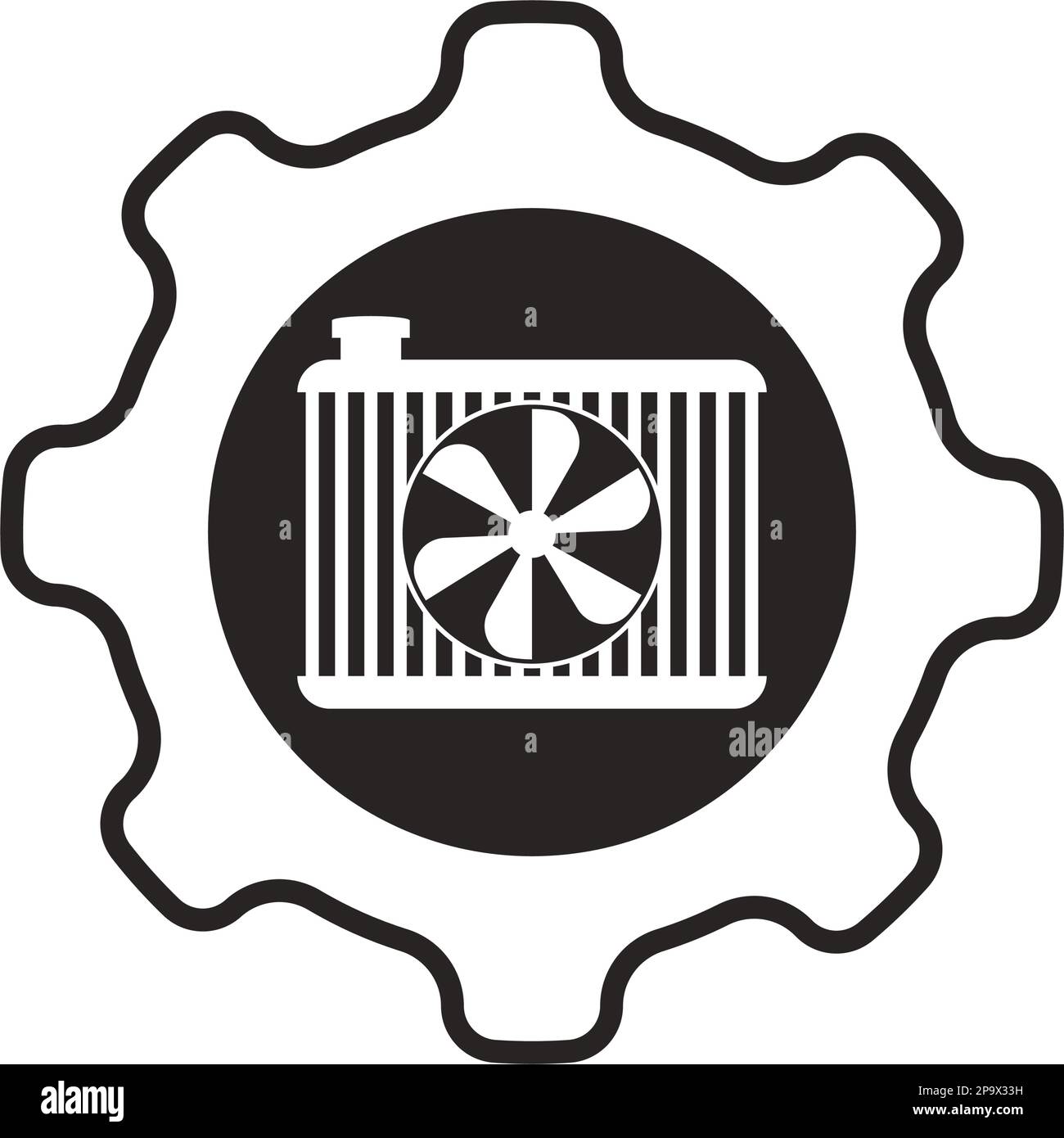 car radiator icon vector illustration symbol design eps 10 Stock Vector ...