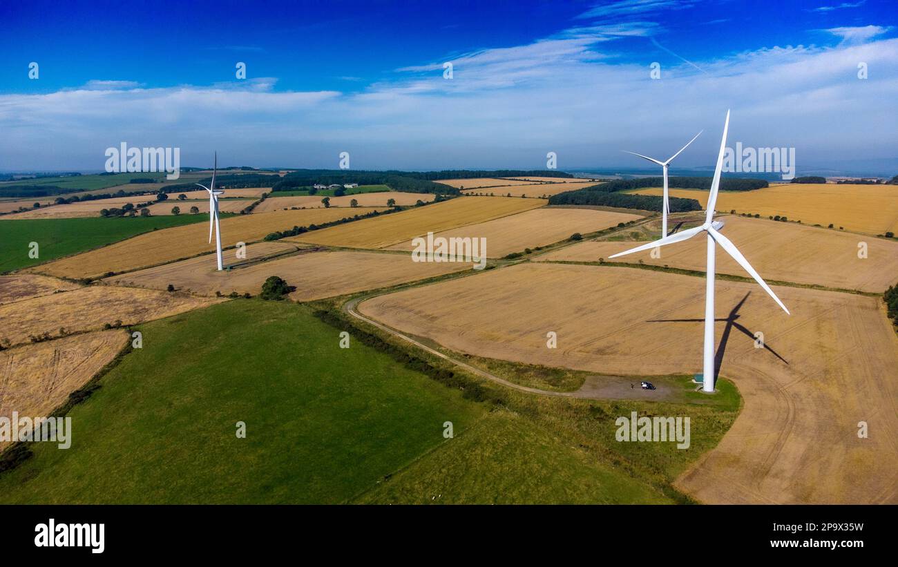 Windfarms in the UK Stock Photo - Alamy