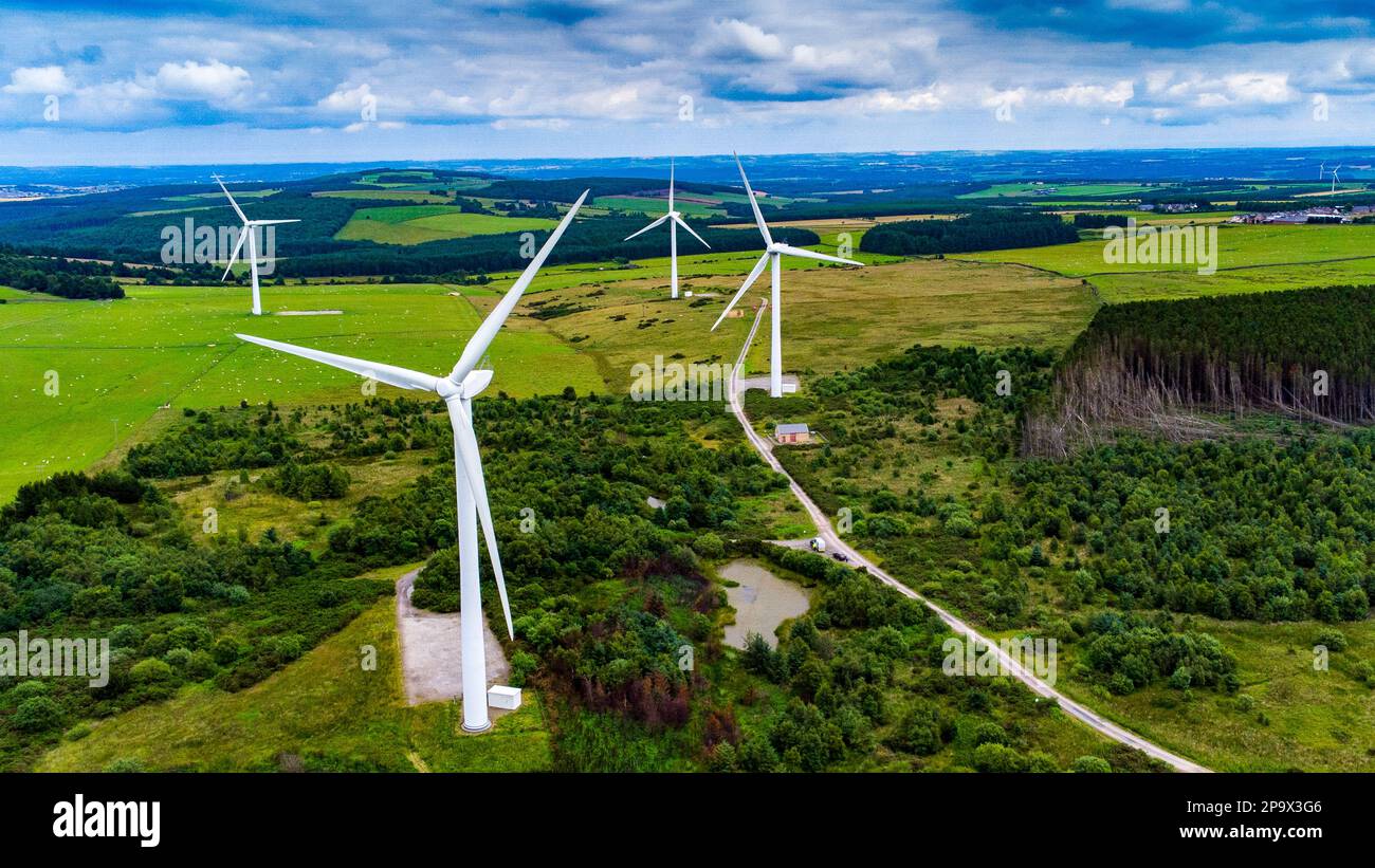 Windfarms in the UK Stock Photo - Alamy