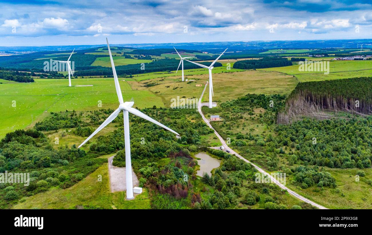 Windfarms in the UK Stock Photo - Alamy