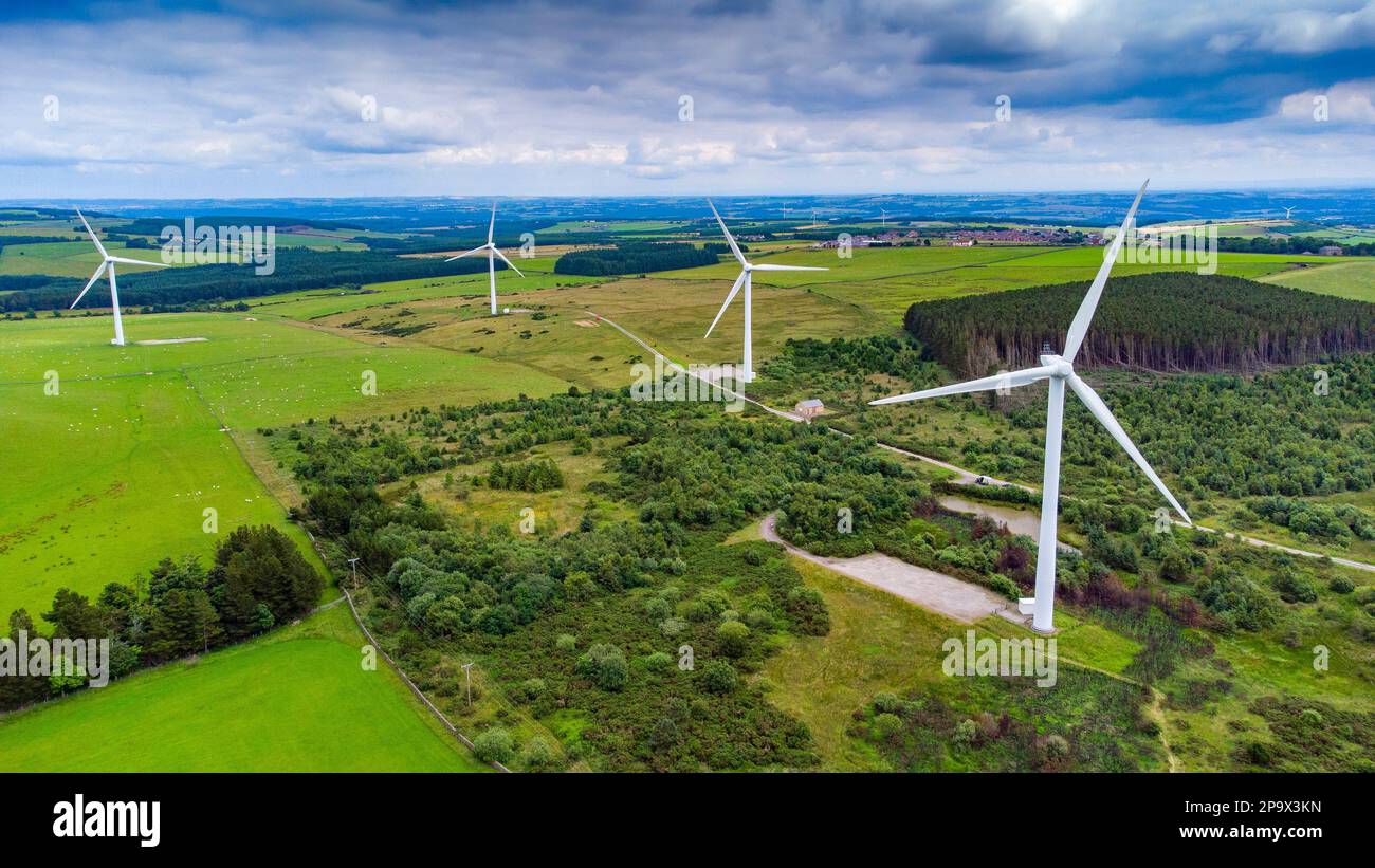 Windfarms in the UK Stock Photo - Alamy