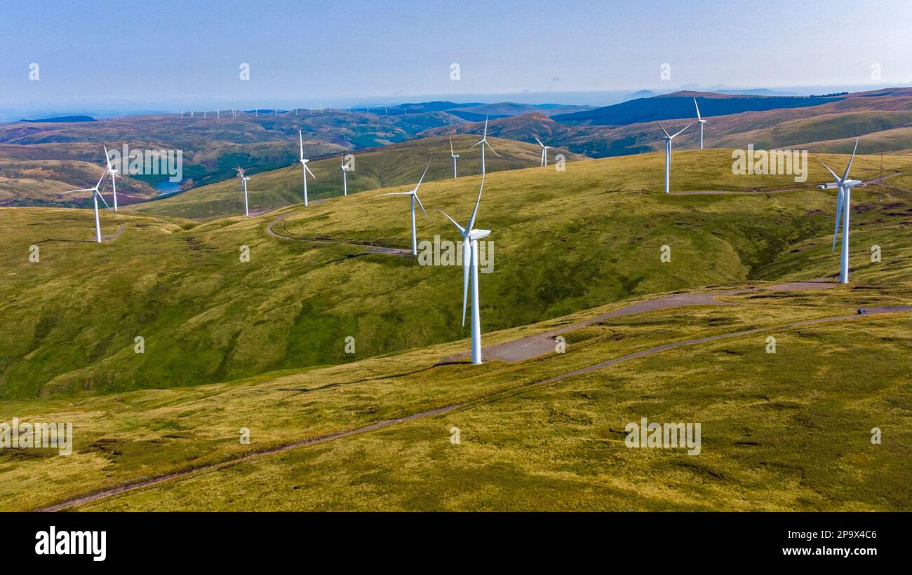Windfarms in the UK Stock Photo - Alamy