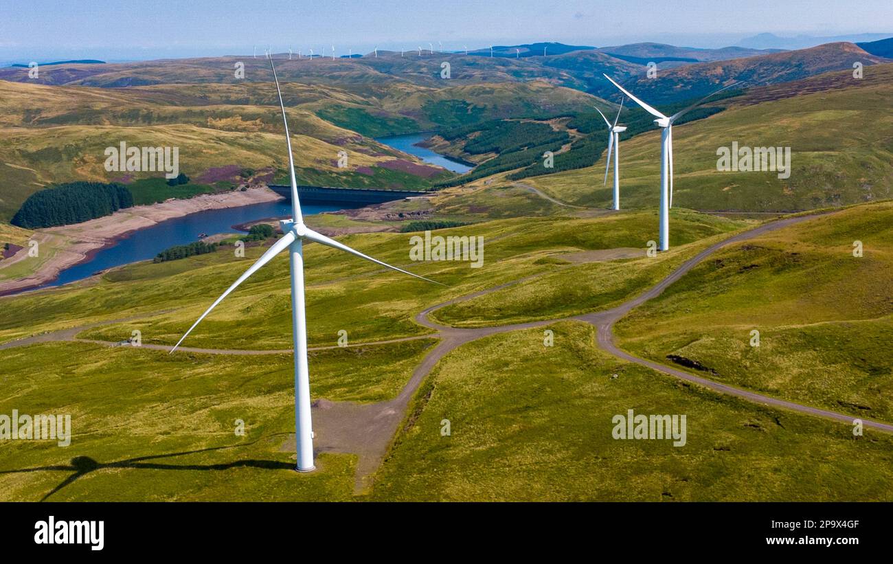 Windfarms in the UK Stock Photo - Alamy