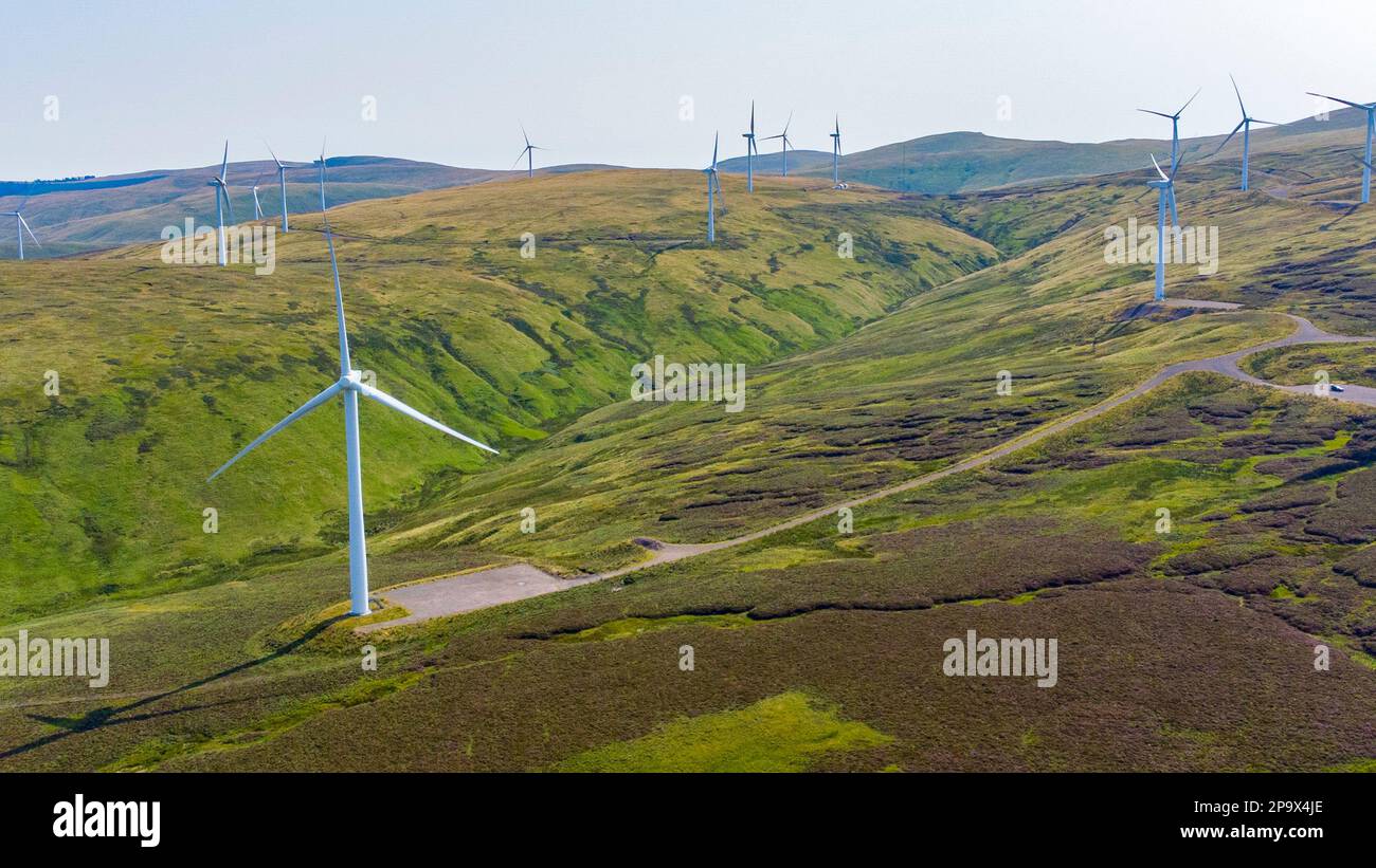 Windfarms in the UK Stock Photo - Alamy