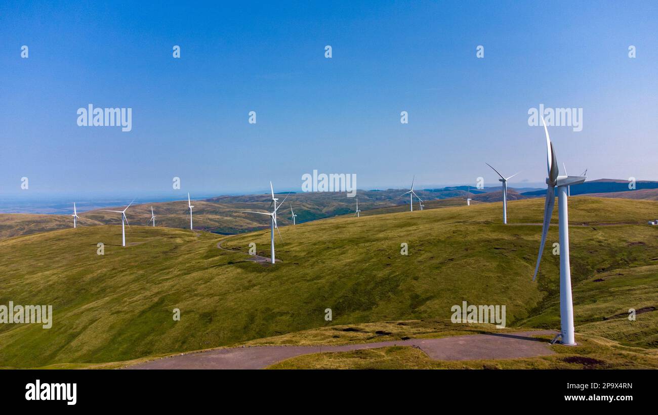 Windfarms in the UK Stock Photo - Alamy