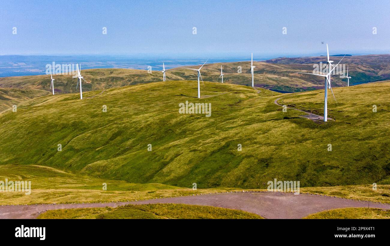 Windfarms in the UK Stock Photo - Alamy