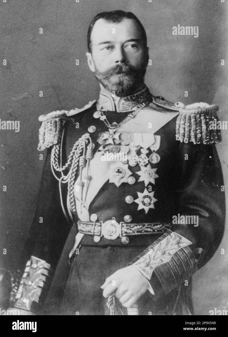 ** FILE ** An undated file photo of Czar Nicholas II of Russia in a ...