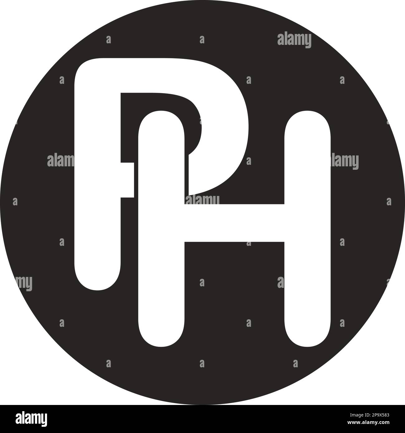PH letter logo vector illustration template design Stock Vector Image ...