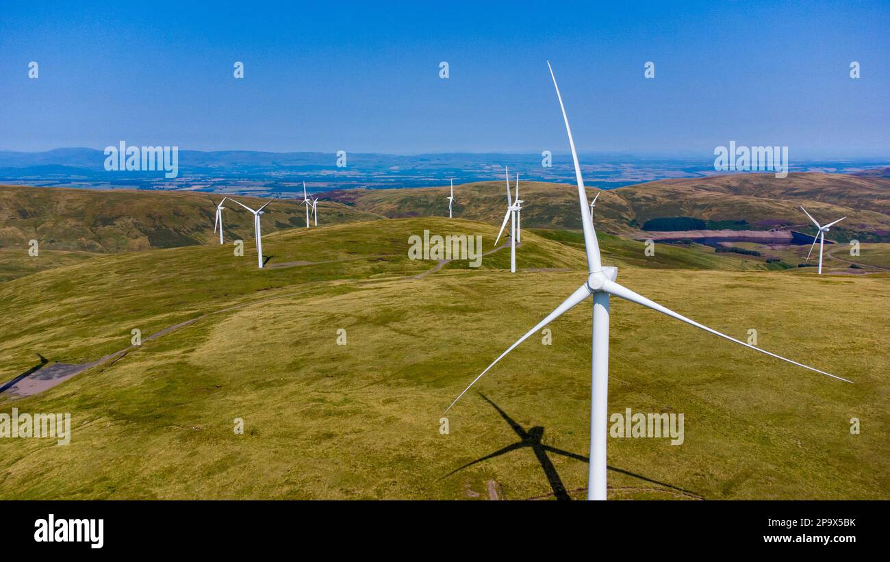 Windfarms in the UK Stock Photo - Alamy
