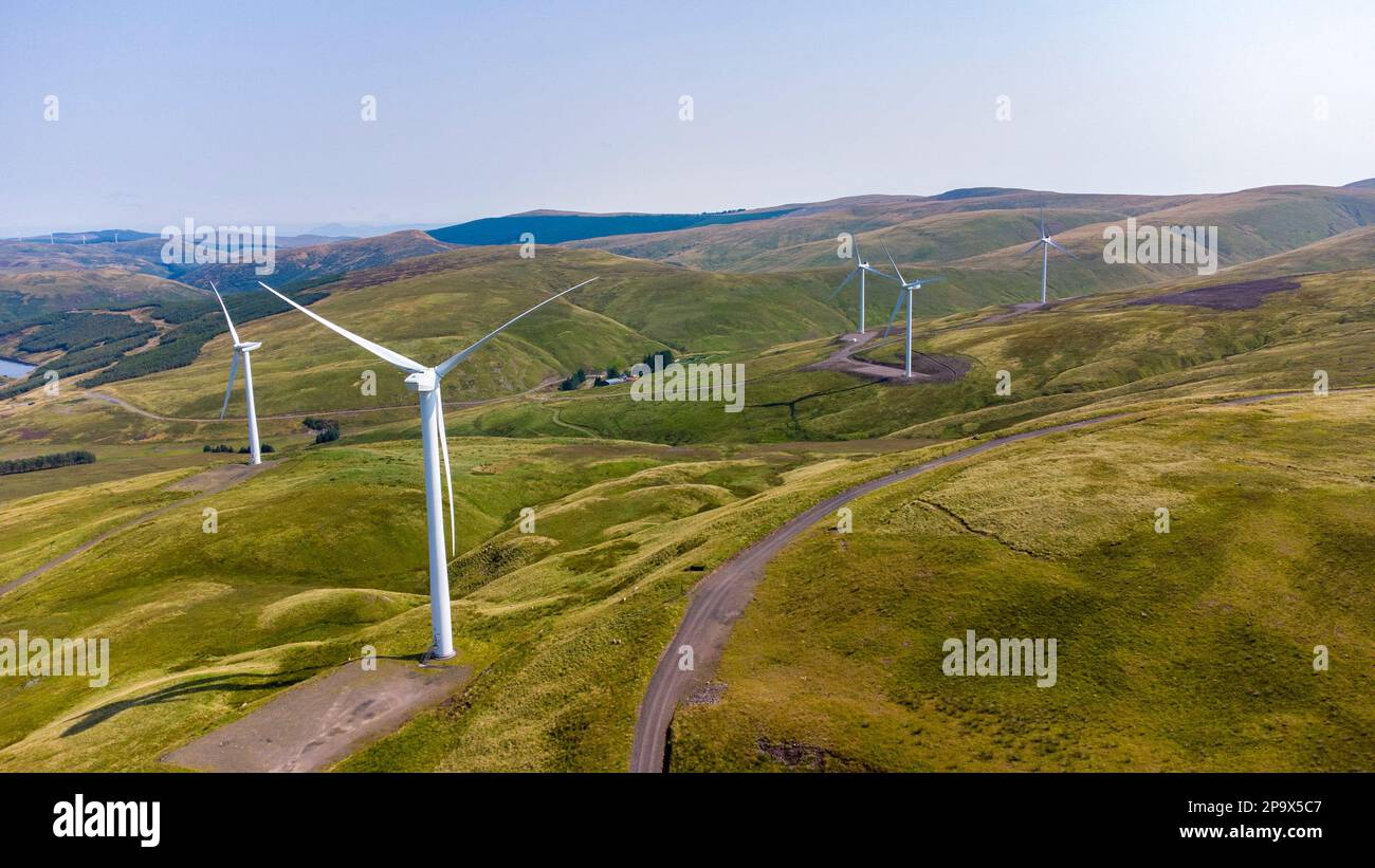 Windfarms in the UK Stock Photo - Alamy