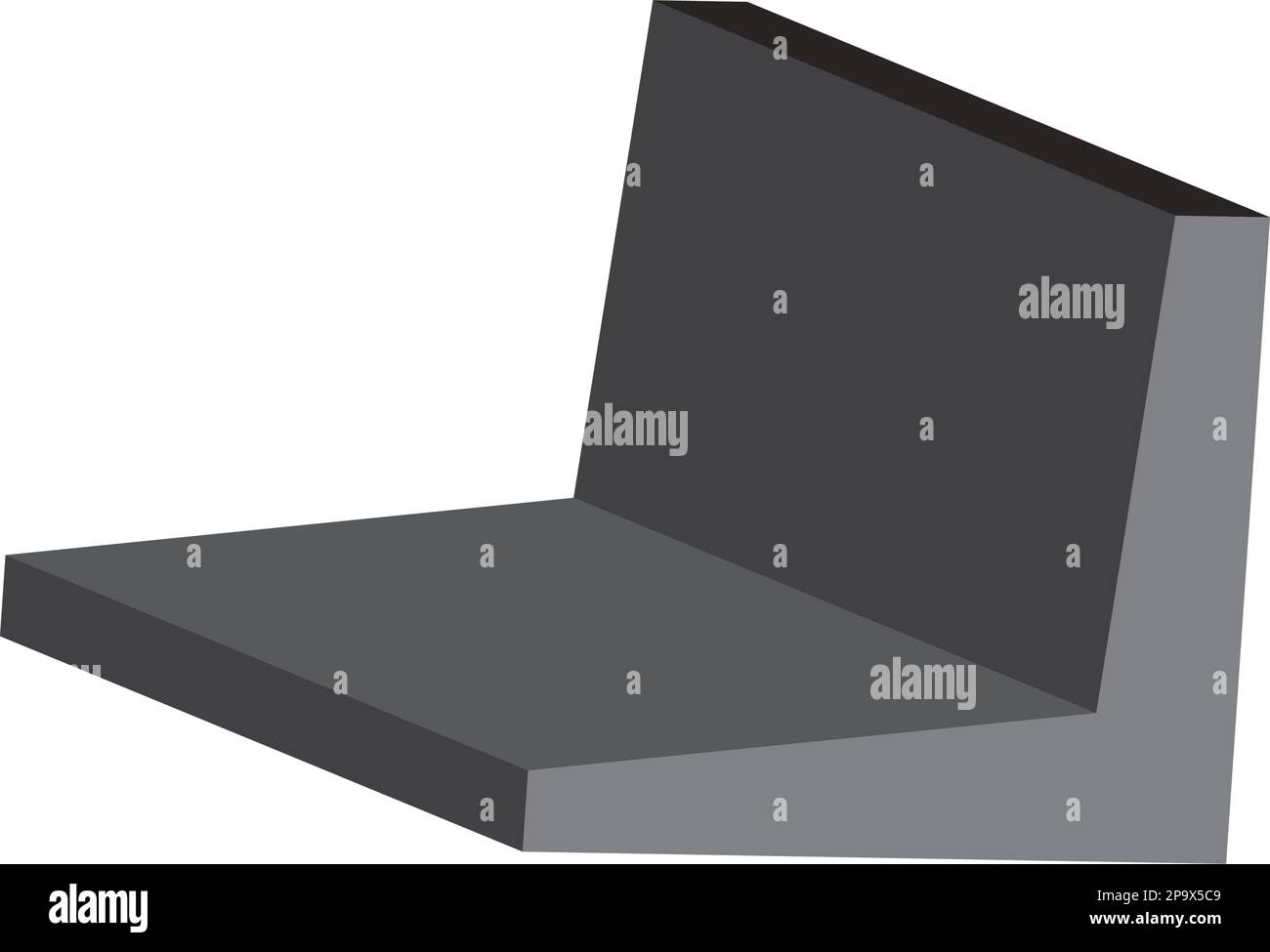 steel metallurgical beam profile symbol vector icon illustration Stock ...