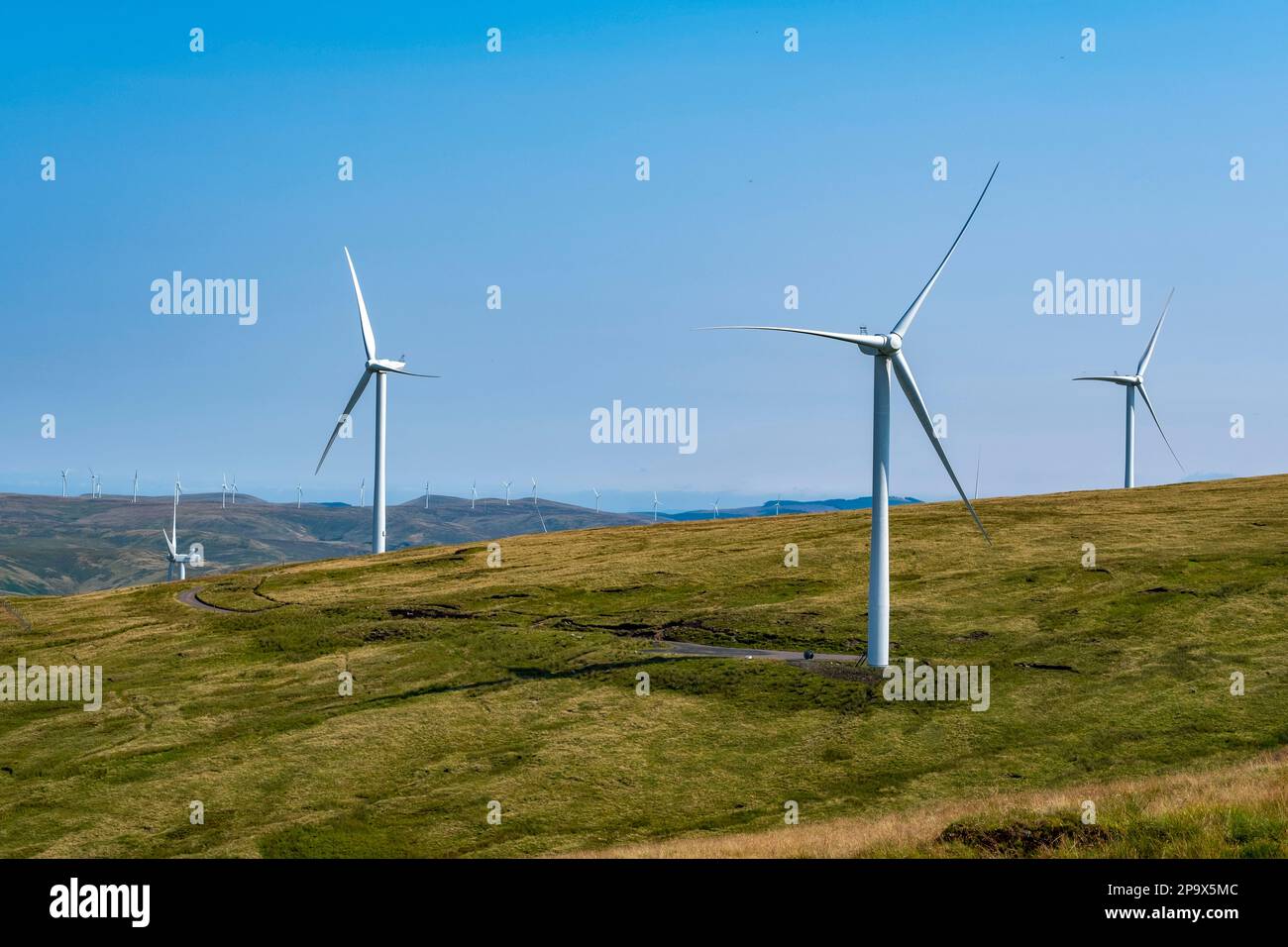 Windfarms in the UK Stock Photo - Alamy
