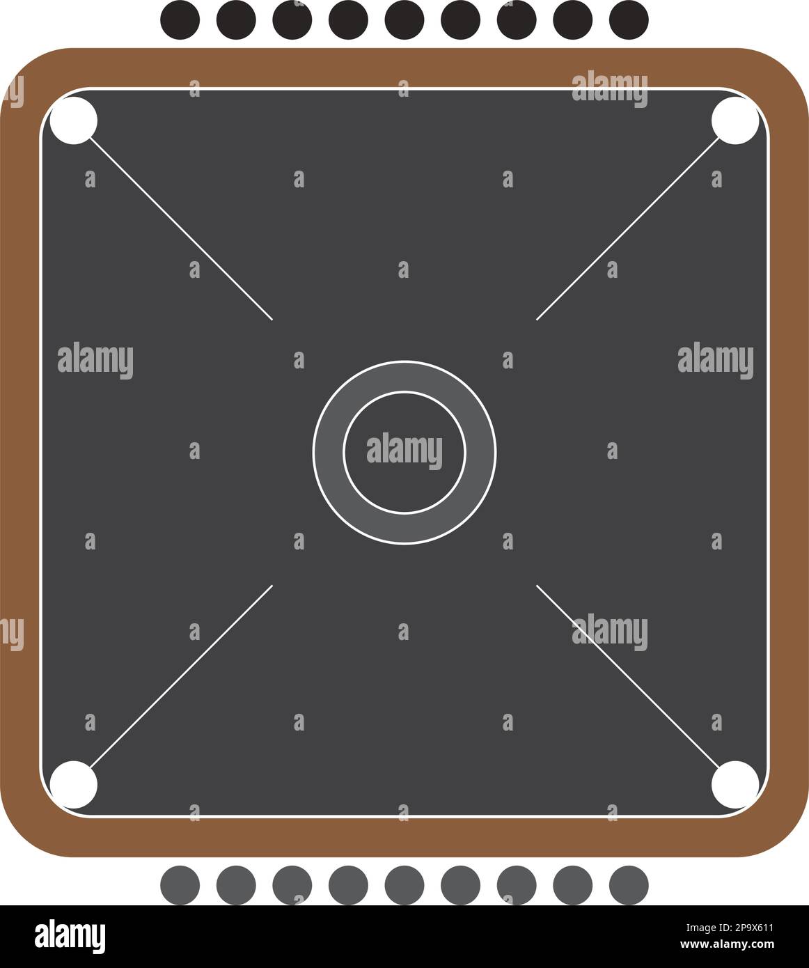 carrom table icon vector illustration symbol design Stock Vector Image ...