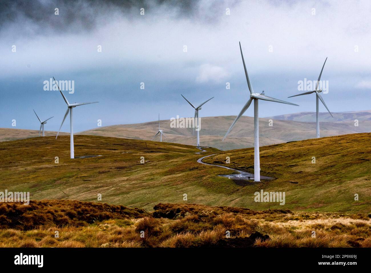 Windfarms in the UK Stock Photo - Alamy