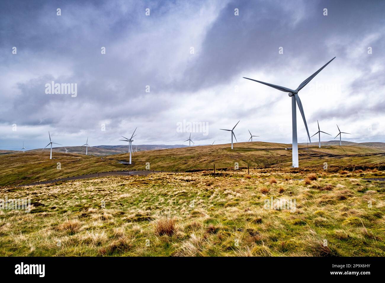 Windfarms in the UK Stock Photo - Alamy