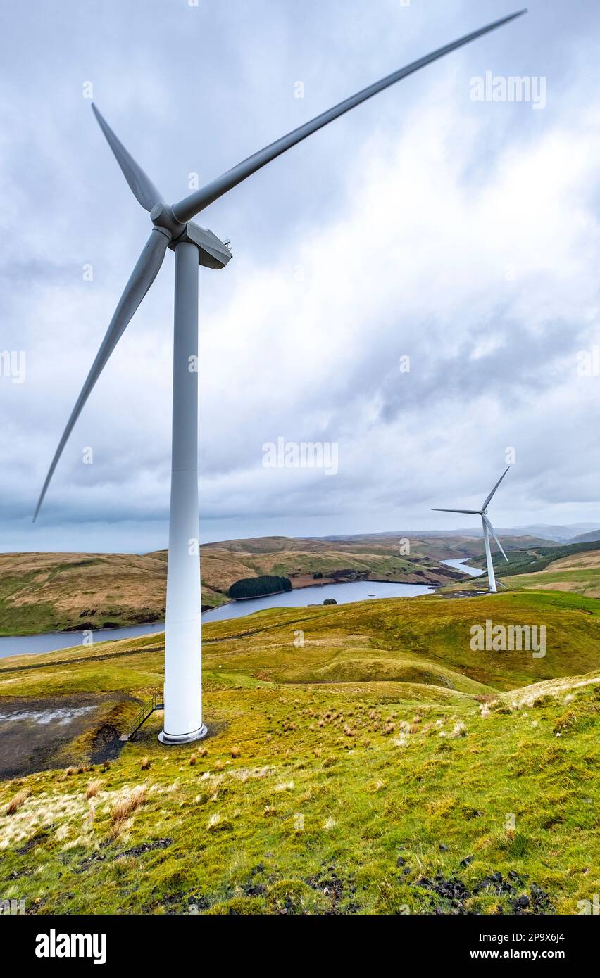 Windfarms in the UK Stock Photo - Alamy